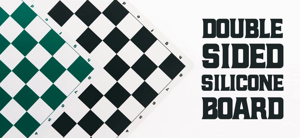Patented Chess Board - Double-Sided 20x20 Silicone Board - Tournament ...